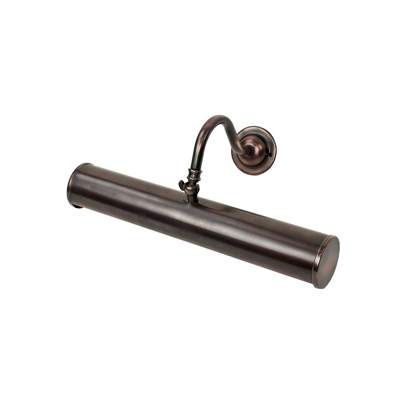 Bowood Solid Brass Picture Light In Dark Antique Bronze 35cm