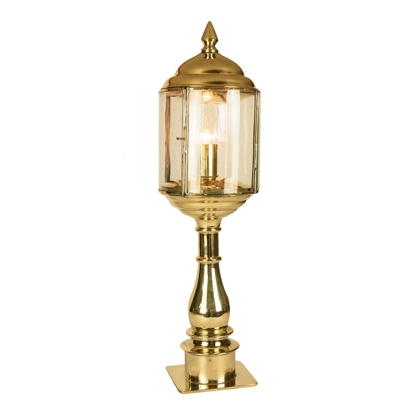 Wentworth Solid Brass 1 Light Pillar Lamp