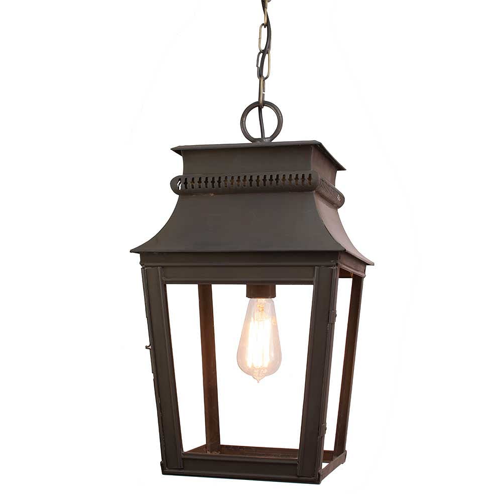 Parisienne Small Hanging Lantern In Antique Finish