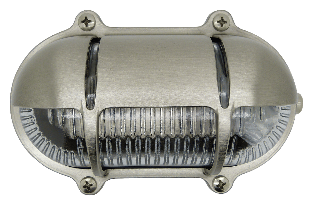 Jetty Exterior Decorative Eyelid Bulkhead In Satin Nickel